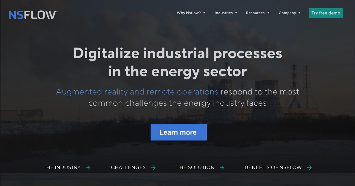 Augmented Reality (AR) training platform in energy sector | Nsflow