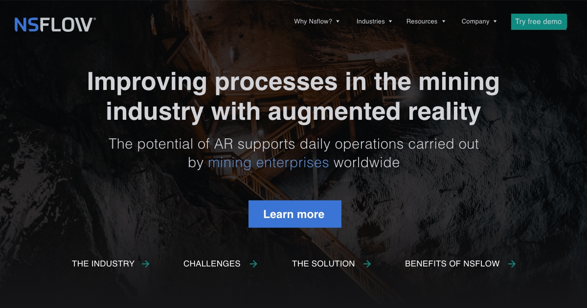 Augmented Reality (AR) training platform in the mining industry | Nsflow