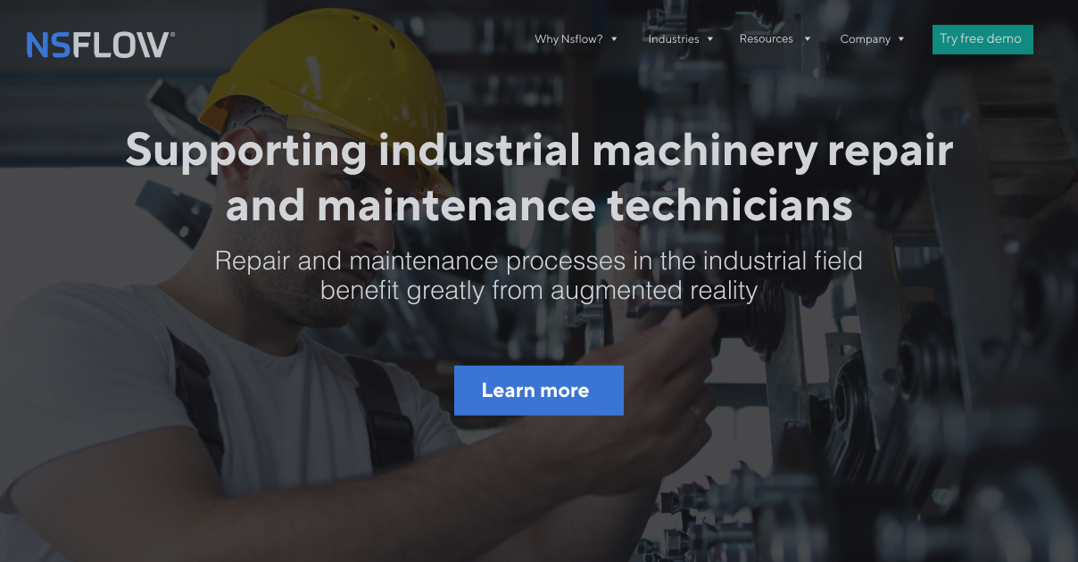 Augmented Reality (AR) in industrial equipment maintenance and machinery repair - Nsflow