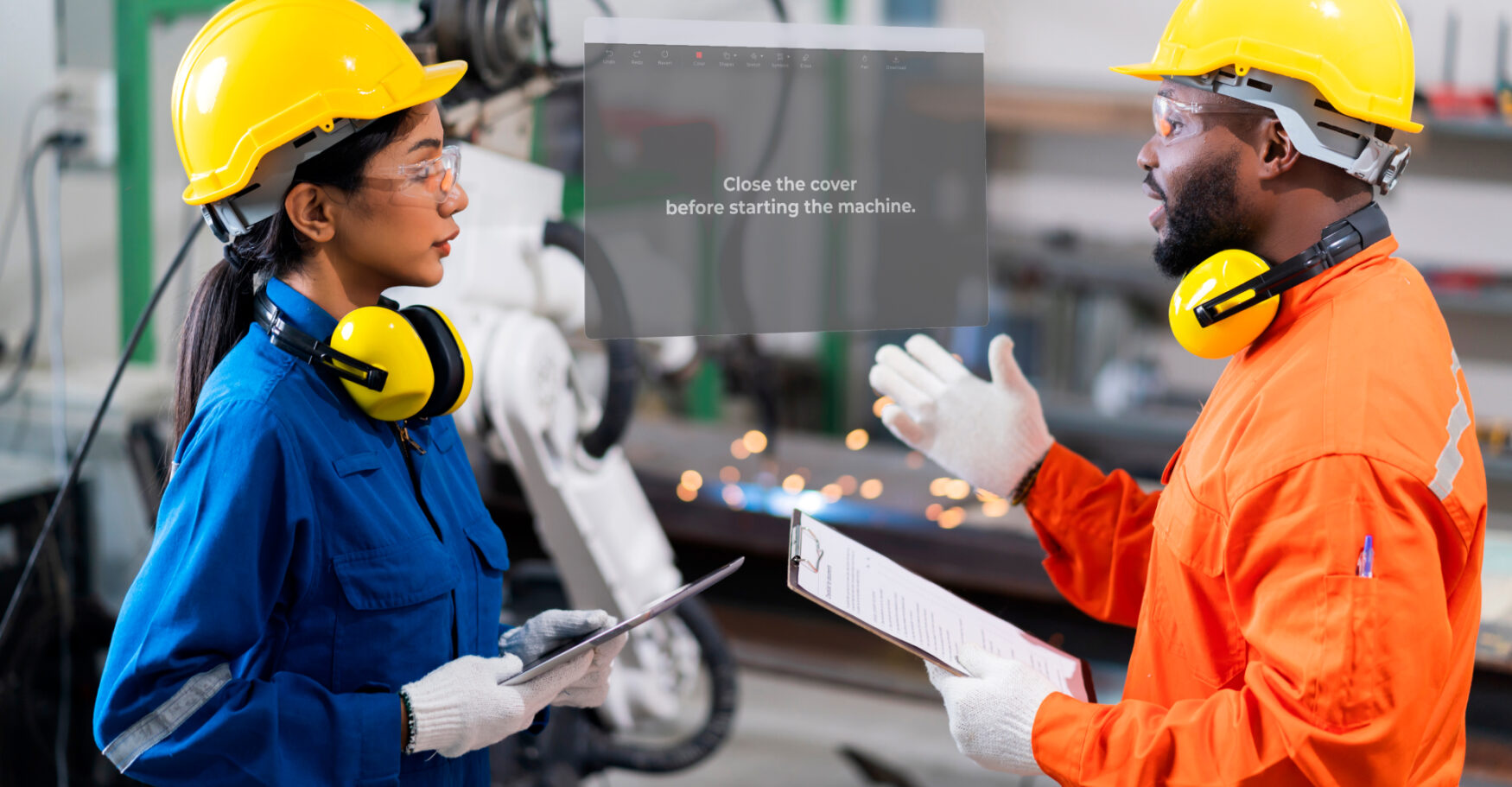 Digitalize industrial processes with AI & AR training platform | Nsflow