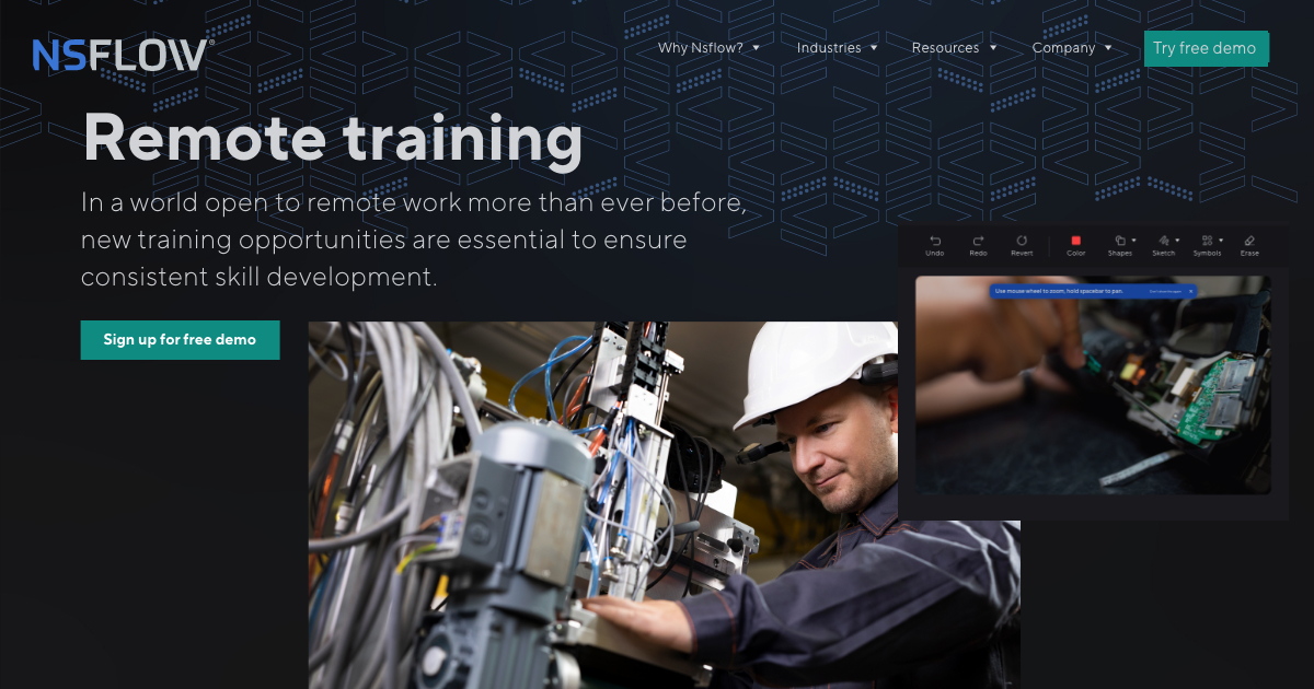 AR in executing remote training